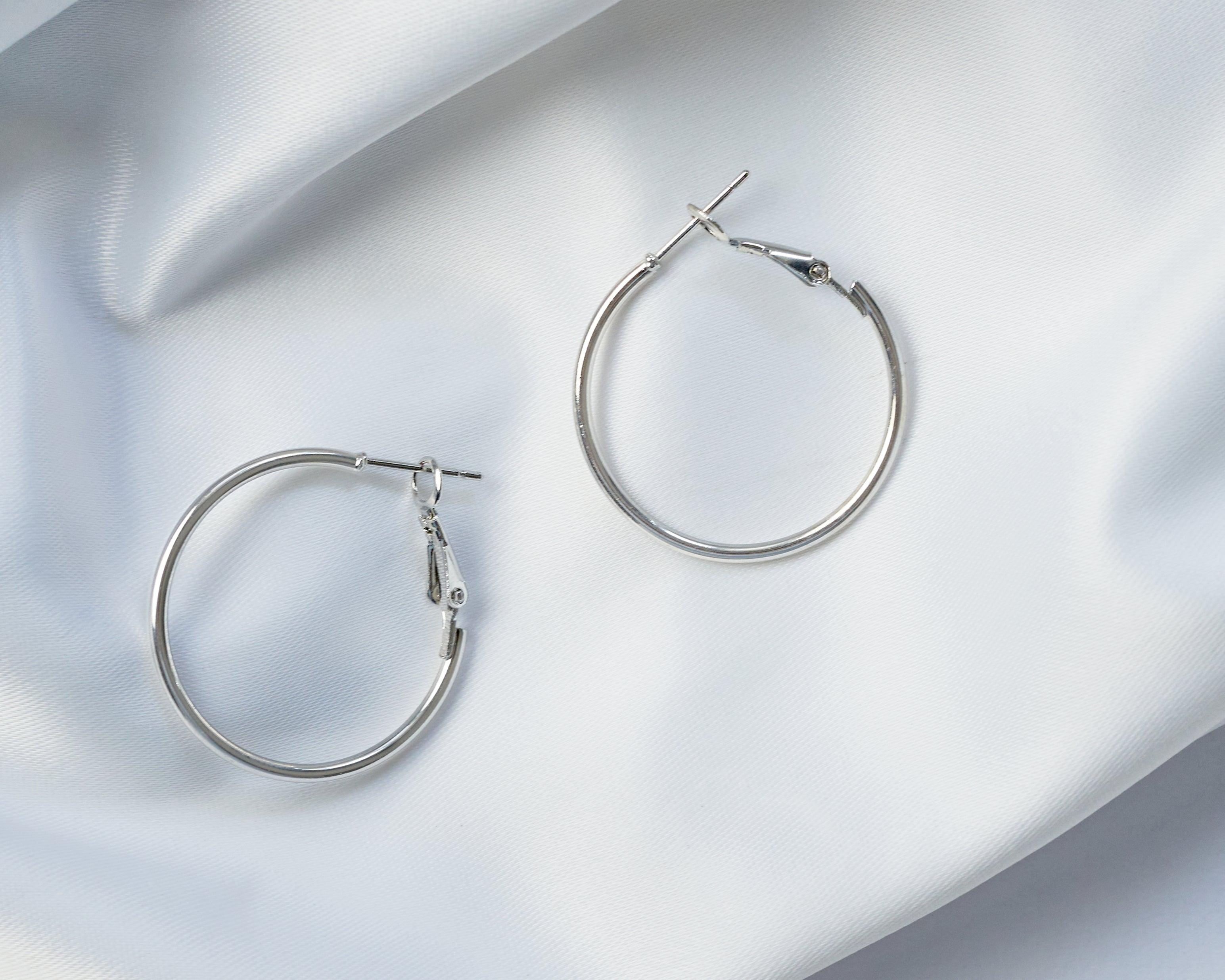 XS Silver Hoops